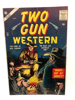 Two Gun Western # 12 VERY FINE Sept. 1957 Final issue Creator names ...