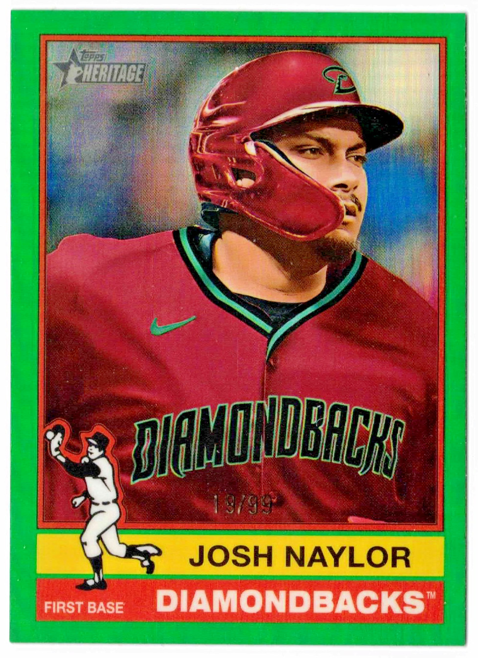 Josh Naylor 2025 Topps Heritage #49 Chrome - Green Refractor /99 Price ...