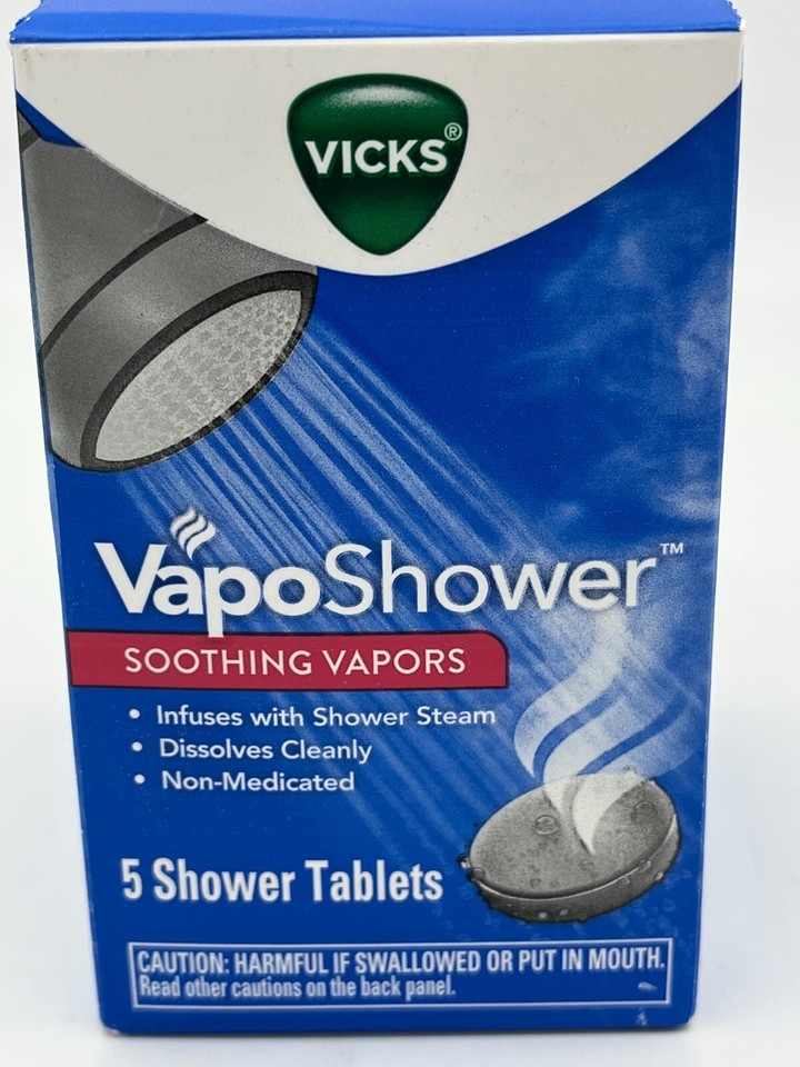 Vicks Vapo Shower Soothing Vapors 5 Shower Tablets. New | eBay