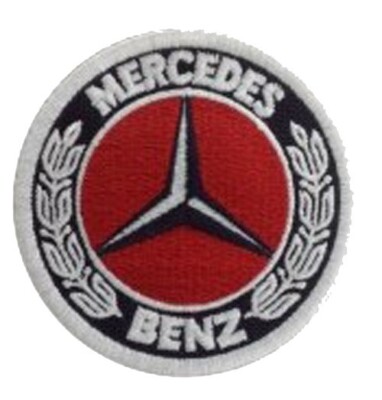 Big Mercedes Benz Iron-On or Sew-On Embroidered Patch Diameter 10 ...