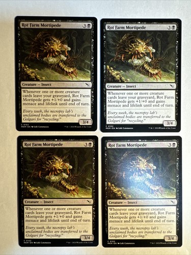 4x Mtg Murders At Karlov Manor Rot Farm Mortipede NM/M Magic The ...