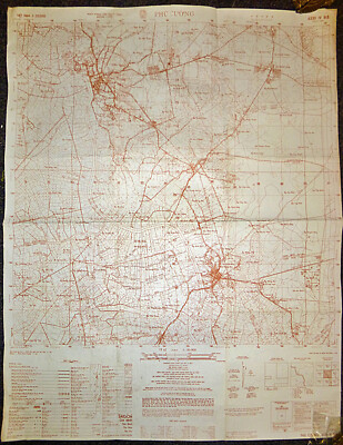 Very Rare - April 1968 TET MAP - Phu Cuong - 6330 iv - Urgent Print ...