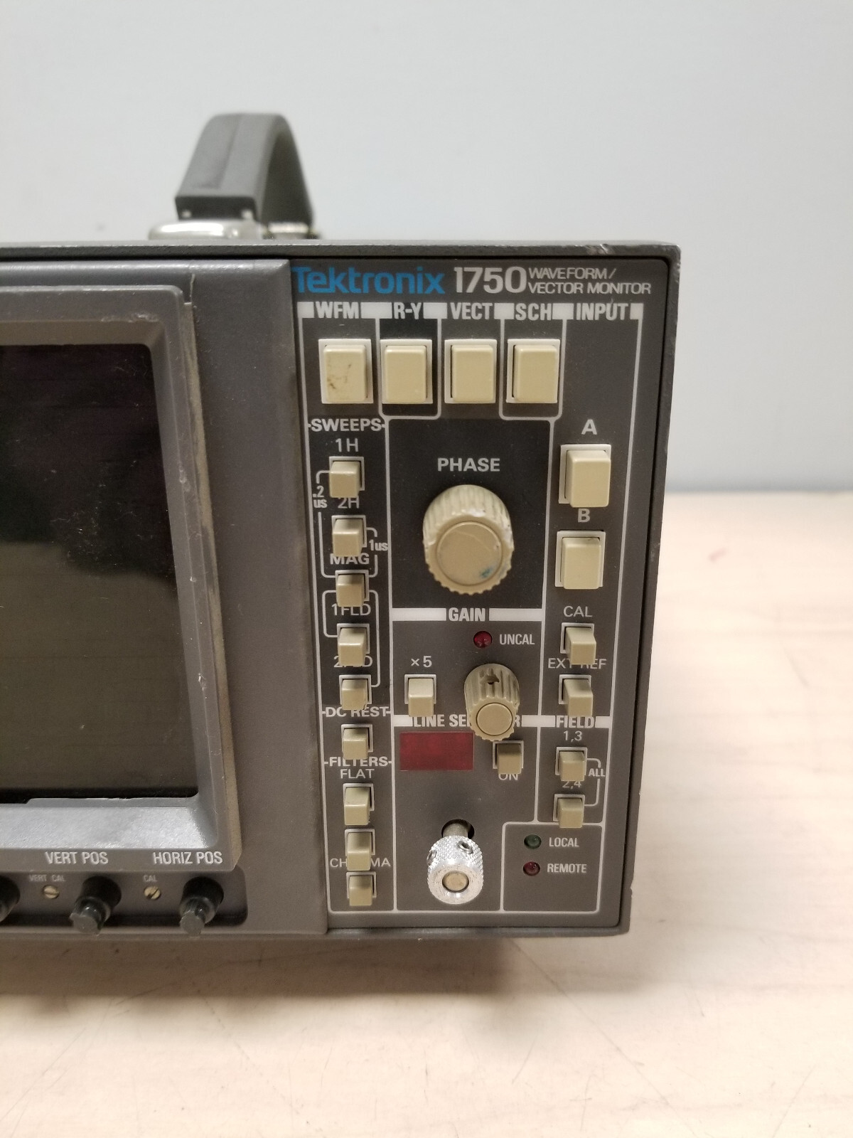 Tektronix 1750 Waveform Vector Monitor W/POWER CORD #J1373 | eBay