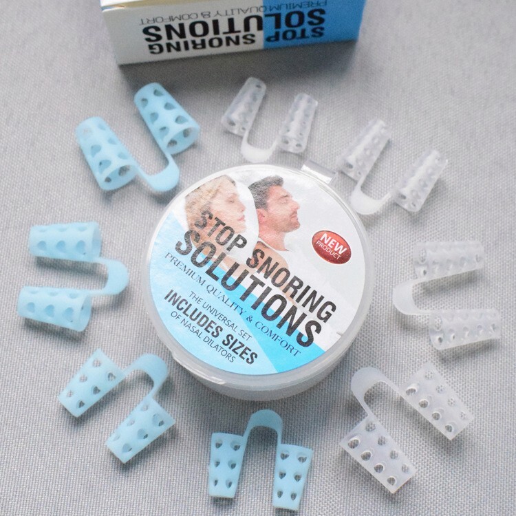 8Pcs/Box Anti Snore Apnea Nose Clip Anti-Snoring Breathe Aid Stop Snore ...