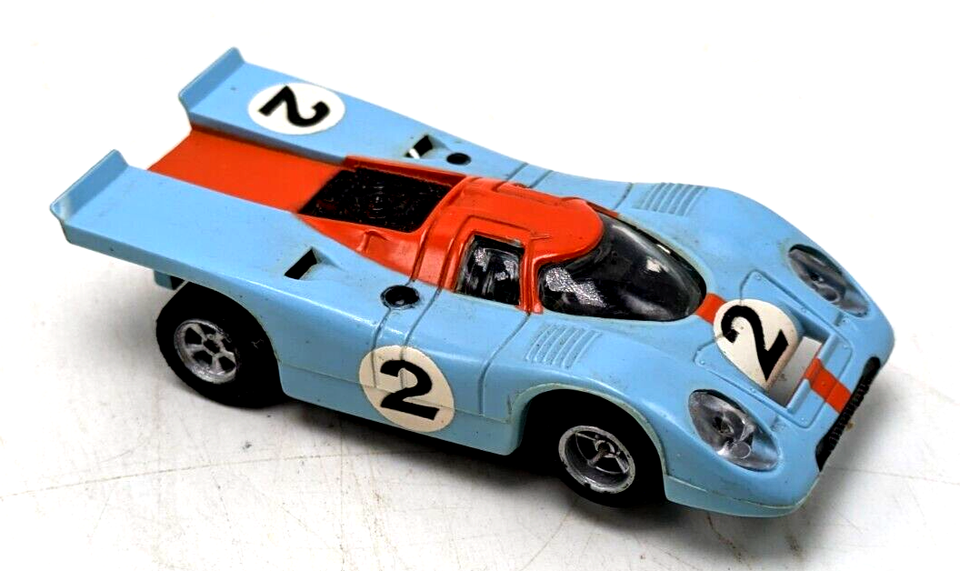 Aurora AFX Porsche 917 - Gulf Blue Orange HO Slot Car Tested/Working | eBay