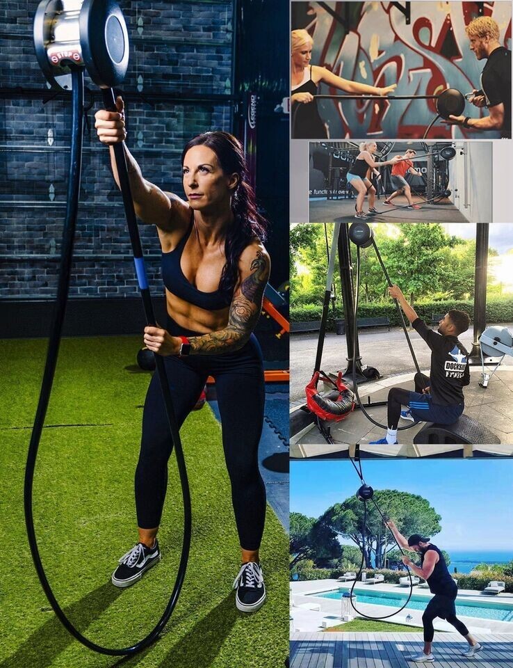 Endless Rope Trainer. Upper Body Cardio. Adjustable Resistance. Braided Rope!! | eBay