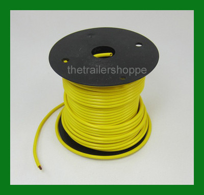 Trailer Light Cable Wiring Harness 14 Gauge 100' Wire Roll Yellow ...