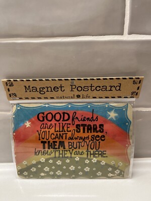 Natural Life FRIENDS ARE STARS Magnet Postcard NEW | eBay