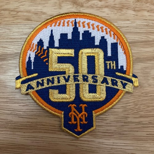 NEW YORK METS 50th Anniversary Embroidered 4" x 4" Official Jersey ...
