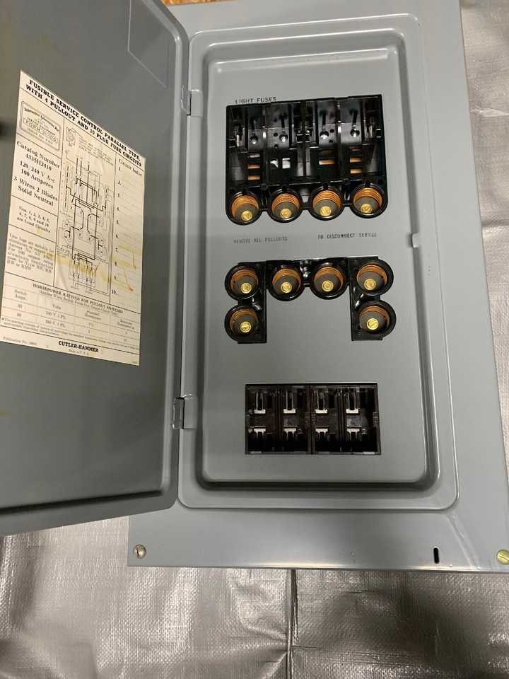 Cutler Hammer 4335H2410-S Fuse Box Cover | eBay