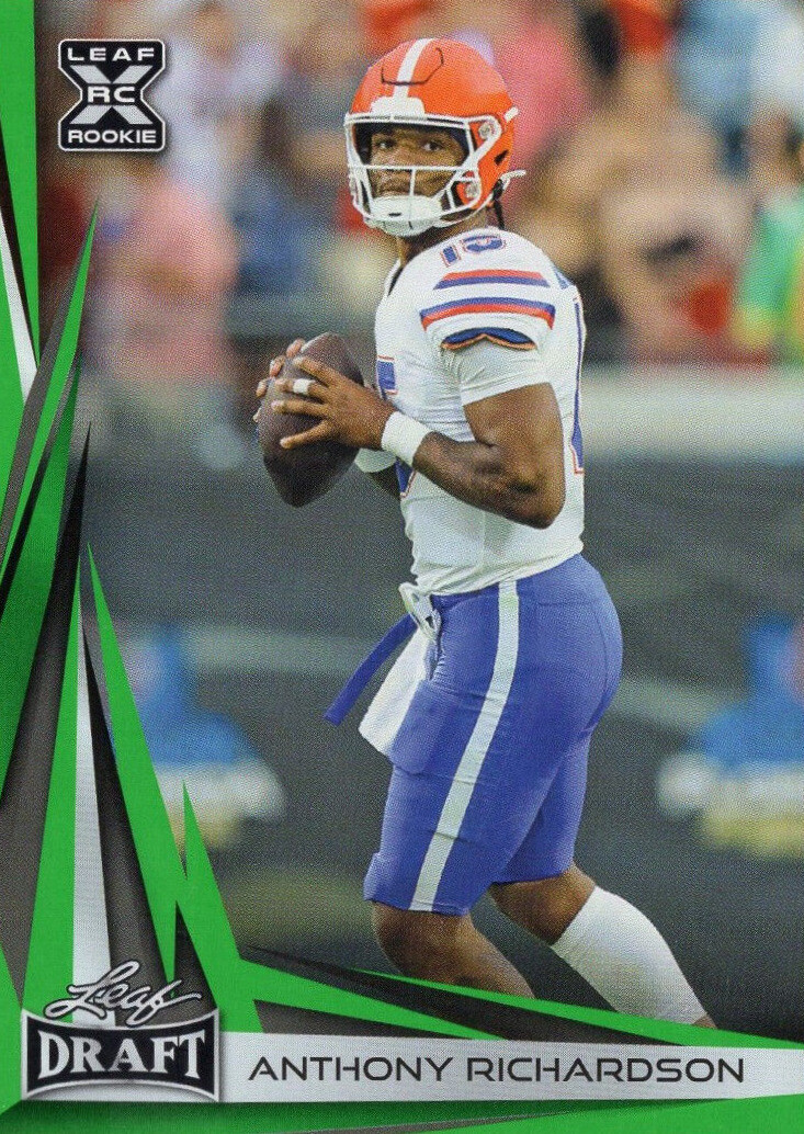 2023 Leaf Draft - V2 Green #B2-5 Anthony Richardson (RC) for sale online | eBay
