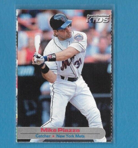 2001 SI Kids MIKE PIAZZA Sports Card, New York Mets Catcher Batting ...
