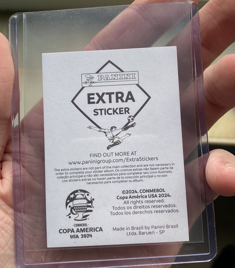 Brazil version 2024 Panini Extra Sticker Copa America - NICOLAS ...