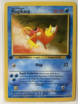 Magikarp Team Rocket Near mint English 1st edition 47/83 | eBay