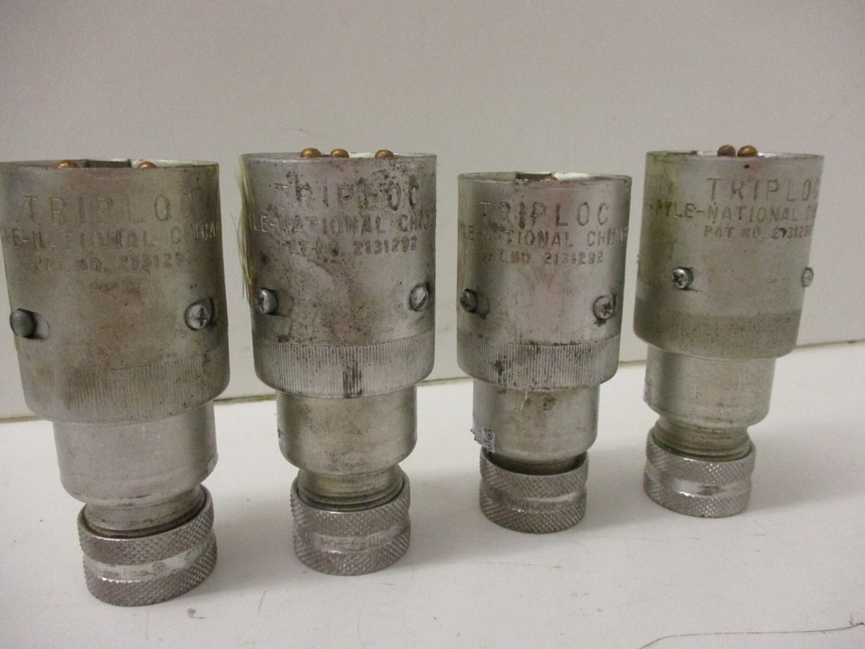 (LOT OF 4) PYLE NATIONAL 641A TRIPLOC PLUG 3-PRONG (TR) | eBay