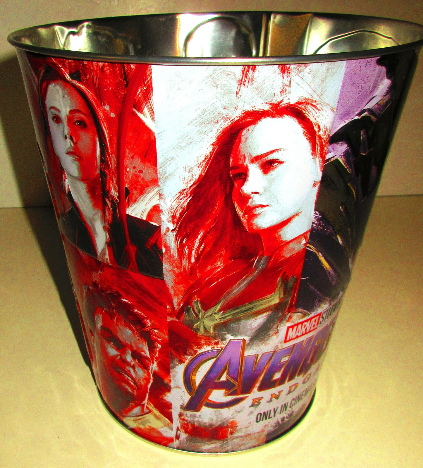 Marvel Avengers Endgame Rare Collector's Popcorn Tin/Bucket Used Once ...