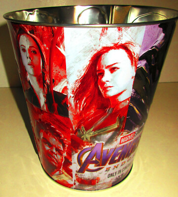 Marvel Avengers Endgame Rare Collector's Popcorn Tin/Bucket Used Once ...