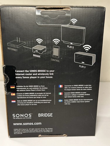 Sonos BRIDGE Wireless HiFi System - White BRIDGUS1. sw v4.0 New | eBay
