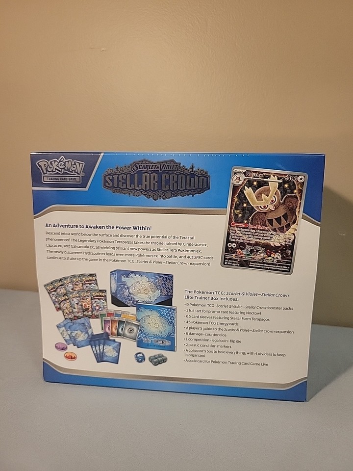 Pokemon TCG Scarlet & Violet Stellar Crown Elite Trainer Box ETB - NEW ...