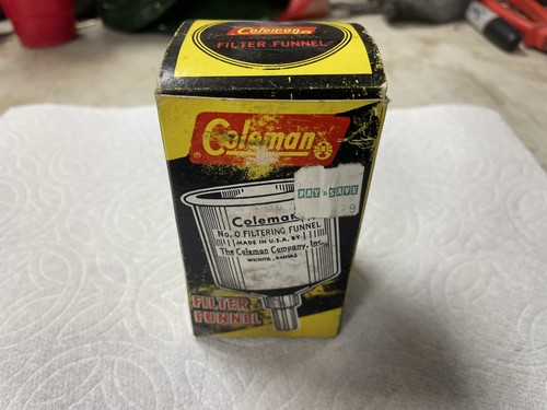 Vintage Coleman No.0 Filtering Funnel NOS In Original Box | eBay