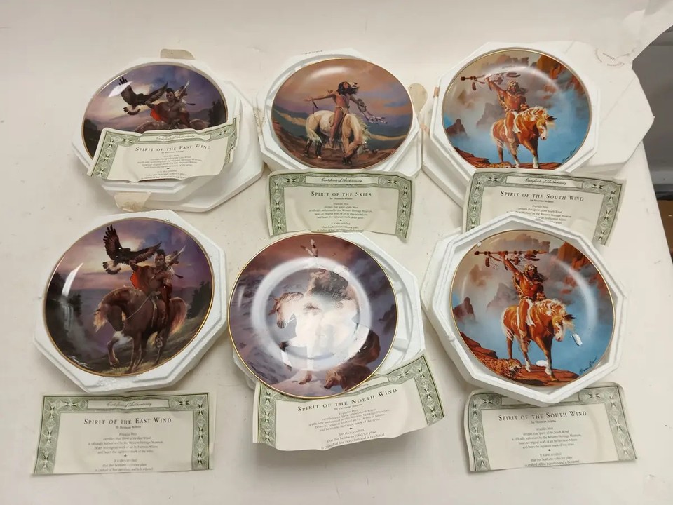 Franklin Mint Spirit of the Four Winds Collector Plates Set of 6 | eBay UK