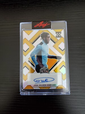 Josh Wilson-Esbrand - 2022 Leaf Metal Soccer - GOLD PRISMATIC XRC AUTO ...