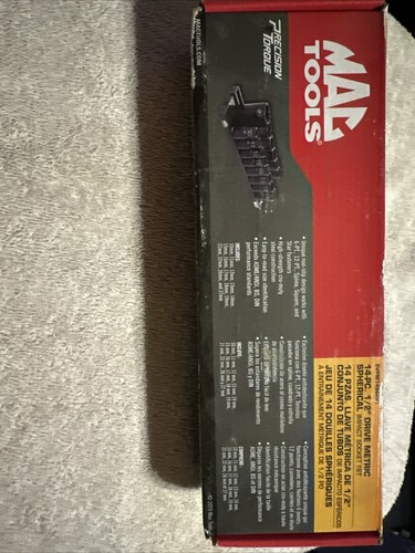 Mac Tools 14 Piece Half-Inch Drive Metric Spherical Impact Socket Set ...
