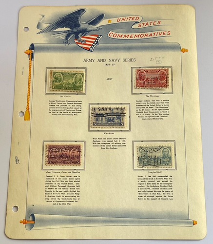 Scott #785-794 1936-37 Army Navy Series Sheet Block Set US ...