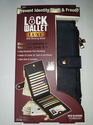 Lock Wallet Luxe As Seen on TV with RFID Protection Luxury Womens ...