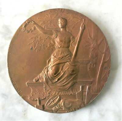 MEDAILLE EN BRONZE SIGNEE MATTEI | eBay