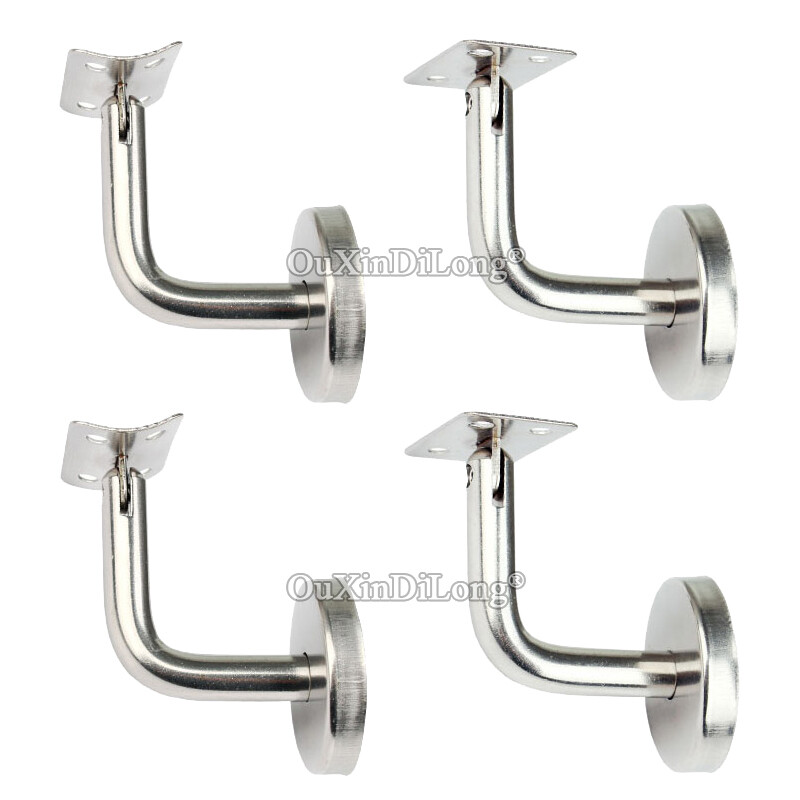 10X Stainless Steel Wall Handrail Bracket Stair Guard Rail Barrier ...