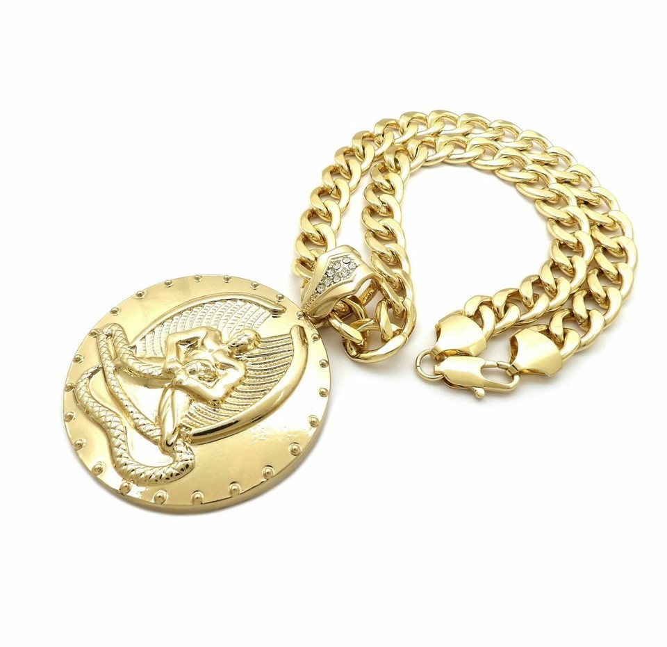 ICED HIP HOP 2PAC EUPHANASIA PENDANT & 11mm 20" CUBAN CHOKER CHAIN ...