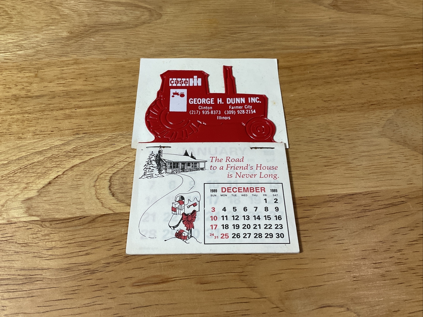 CASE IH 1990 George H. Dunn Inc. Farmer City IL NOS Calendars | eBay