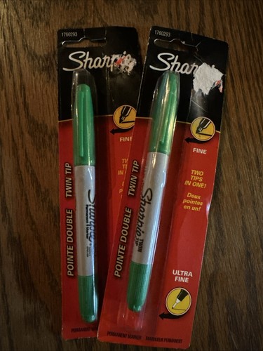 SHARPIE Green Pointe Double Twin Tip Ultra Fine Permanent Marker | eBay