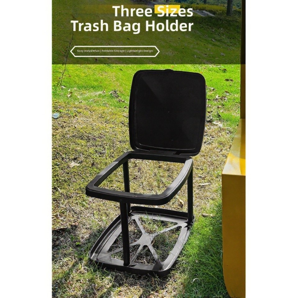 Compact Folding Trash Can 2 Inch Storage Height for Easy Transport and ...