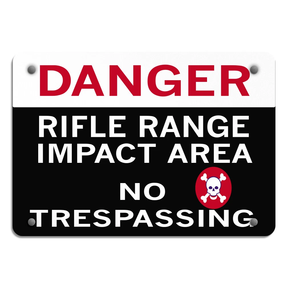 Shooting Range Warning Signs