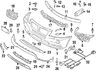 BMW 07147406384 GENUINE OEM BUMPER COVER BOLT | eBay