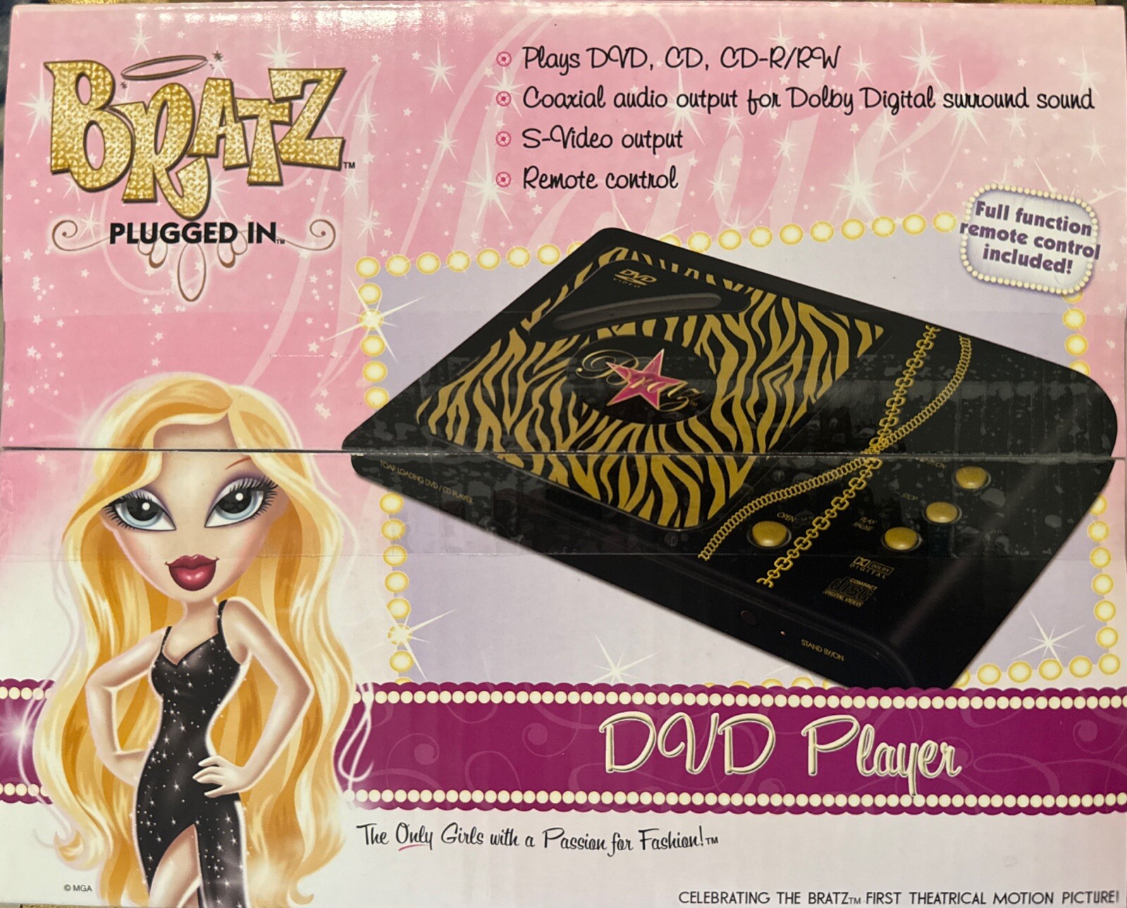 BRATZ the only girl with a passion for fashion Plugged in DVD Player ...