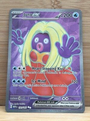 Jynx ex 191/165 Pokémon 151 Full Art Pokémon Card - Near Mint | eBay