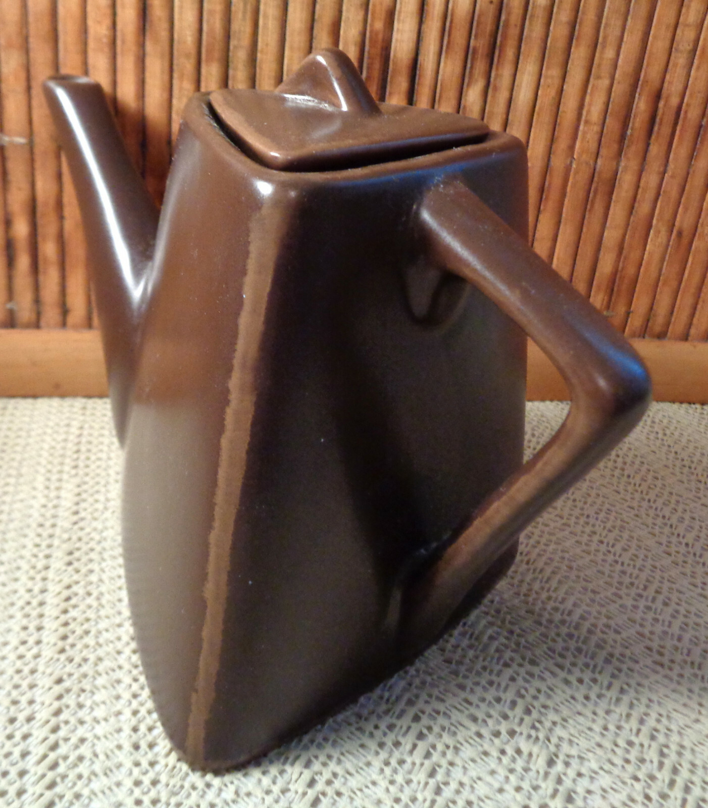 Triangular Teapot / Designpac / 2 Cup / Chocolate Brown | eBay