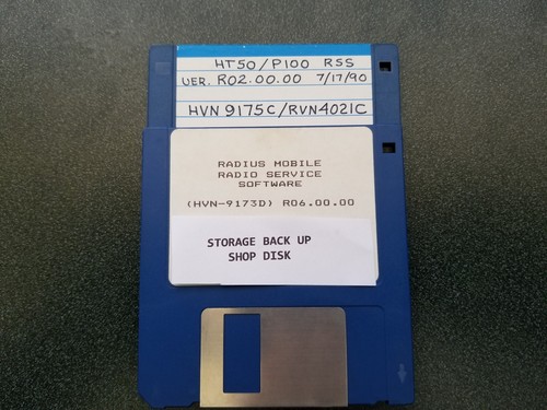 MOTOROLA RADIUS PORTABLE RADIO P-100 P-50 HVN9175C R02.00.00 VHF UHF ...