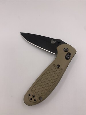 Benchmade 556 Mini Griptilian D2 Tan Deep Pocket Clip | eBay