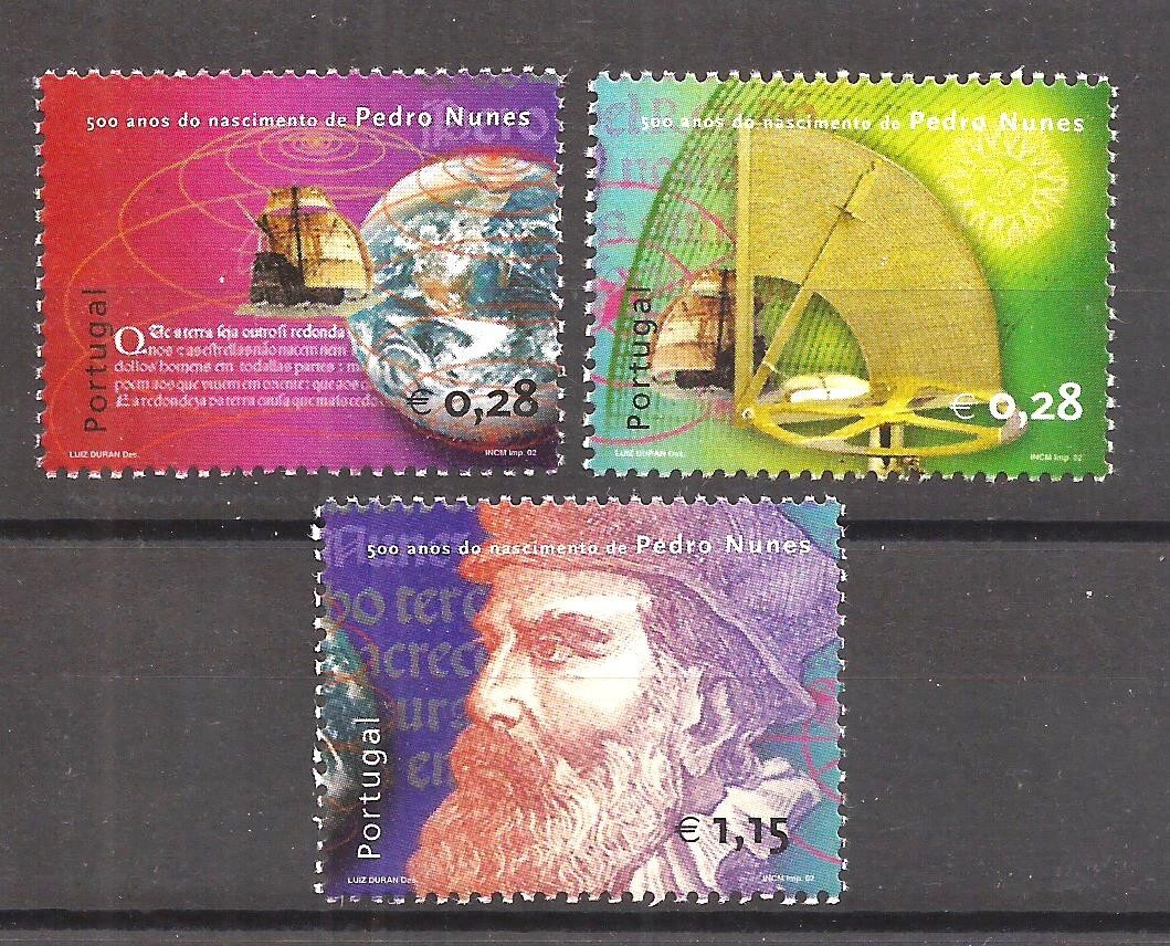 [0205] Portugal, full set 2002, MNH** Pedro Nunes, astronomer ...