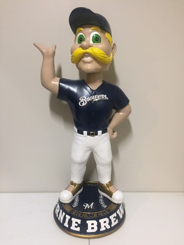 BERNIE BREWER Milwaukee Brewers Mascot 3'H Bobblehead Limited Edition ...