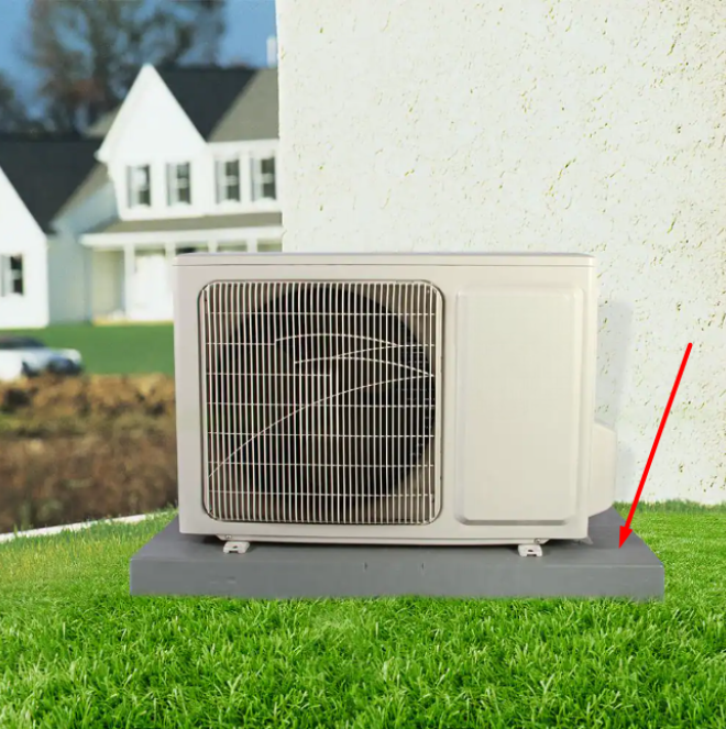 18" x 36" x 3" HDPE Mounting Pad – Mini Split Condenser Base | eBay