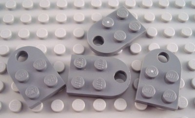 LEGO Lot of 4 Dark Bluish Gray 3x2 Plate Pieces with Hole | eBay