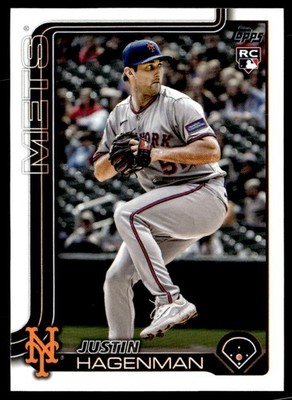 2025 Topps Update Baseball #US108 Justin Hagenman New York Mets Rookie ...