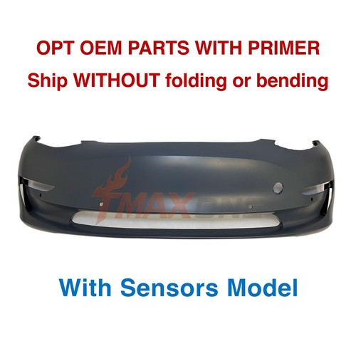 OPT OEM Tesla Model 3 Front Bumper With Primer - With Sensor Model 2017 ...