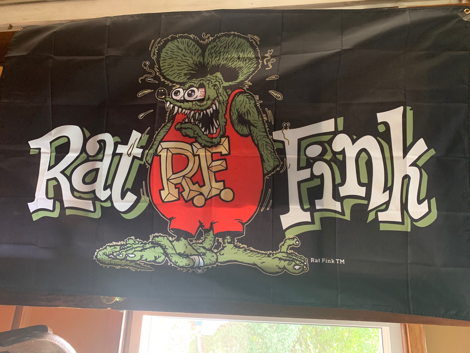 Rat Fink Flag Banner Sign Matco 3x5 Ft Hot Rod Ford Chevy Mustang Mopar ...