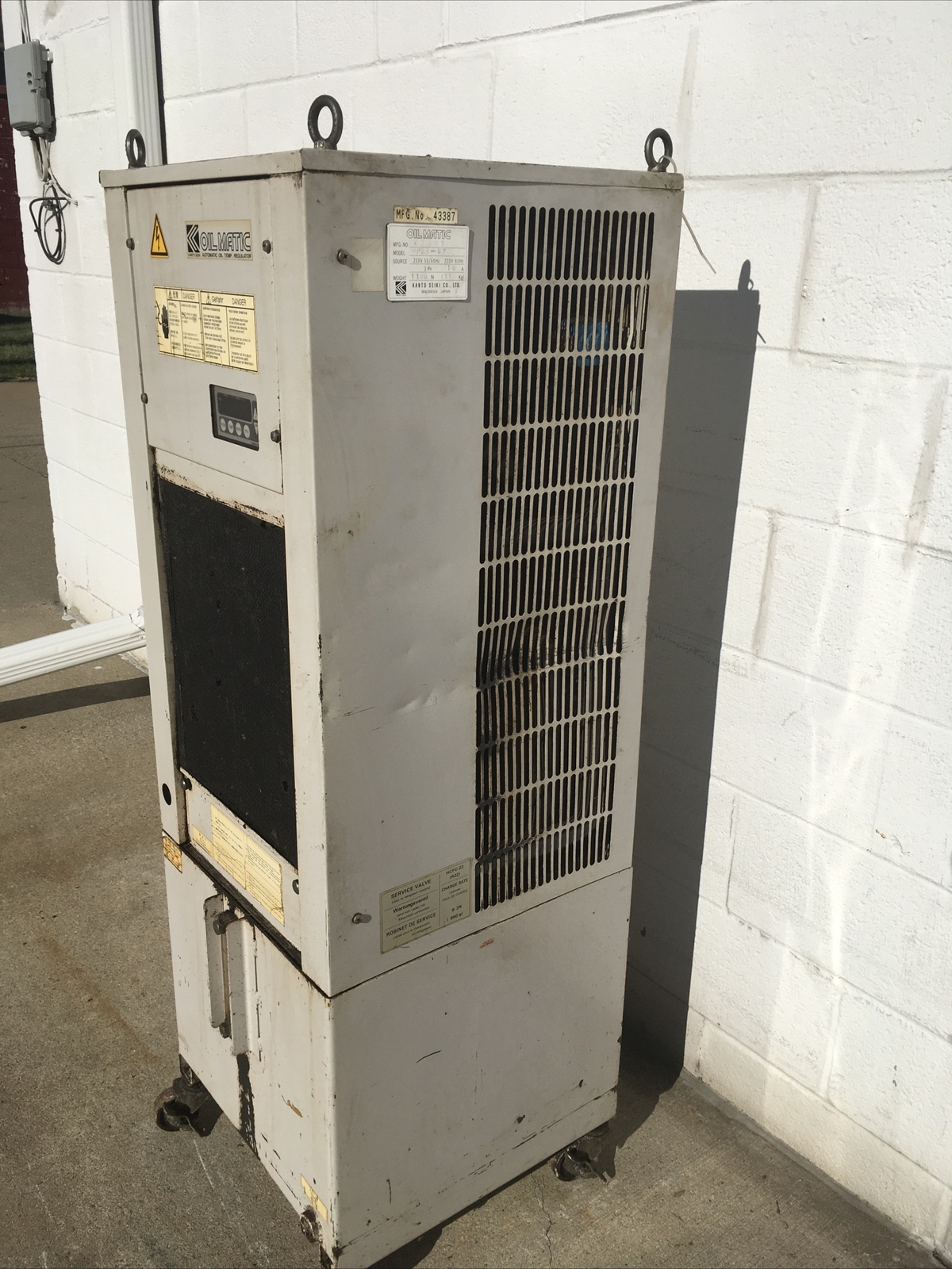 KANTO SEIKI OIL MATIC MODEL MPSB-07 HYDRAULIC OIL CHILLER | eBay
